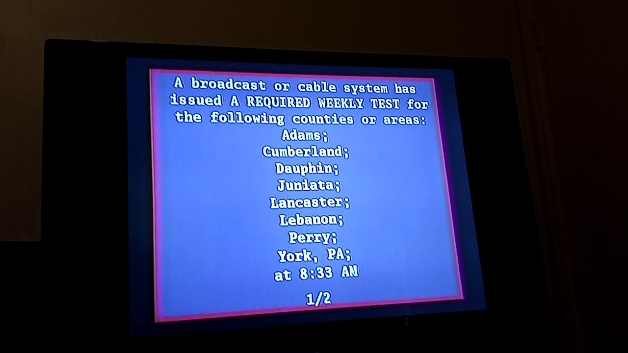 EAS: Xfinity Weekly Test (1/24/20)(EAS #249) - YouTube