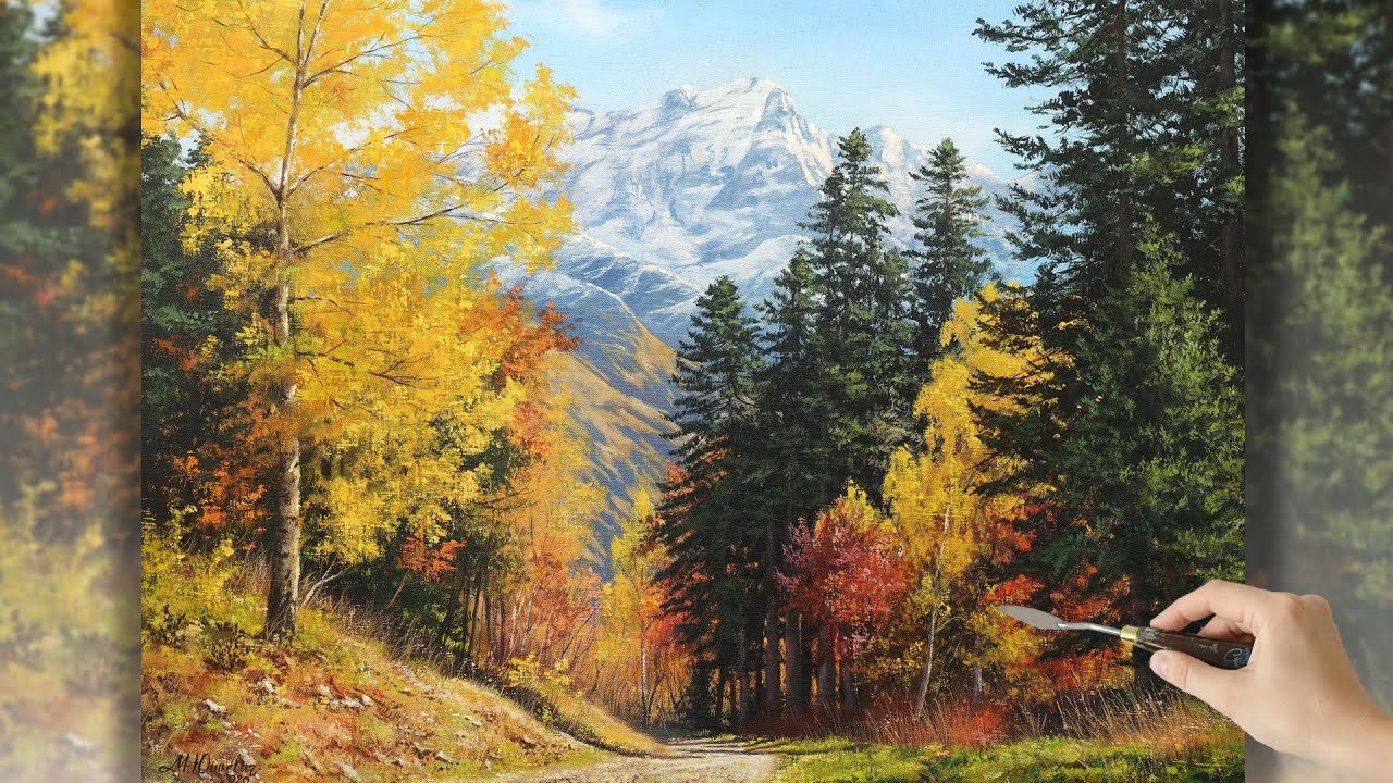 Acrylic Painting "Autumn Inspiration" by Maria Yushkevich | Живопись ...