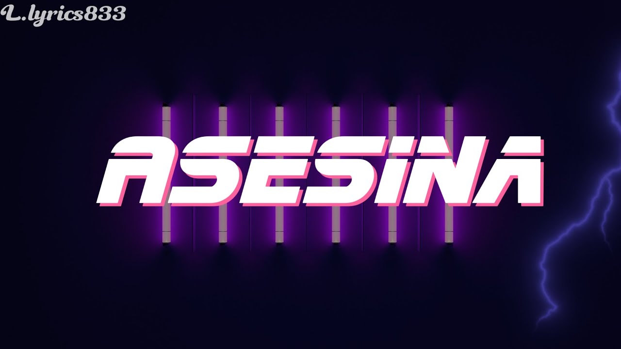 Asesina- Brytiago, Darell (Letra/Lyrics) - YouTube