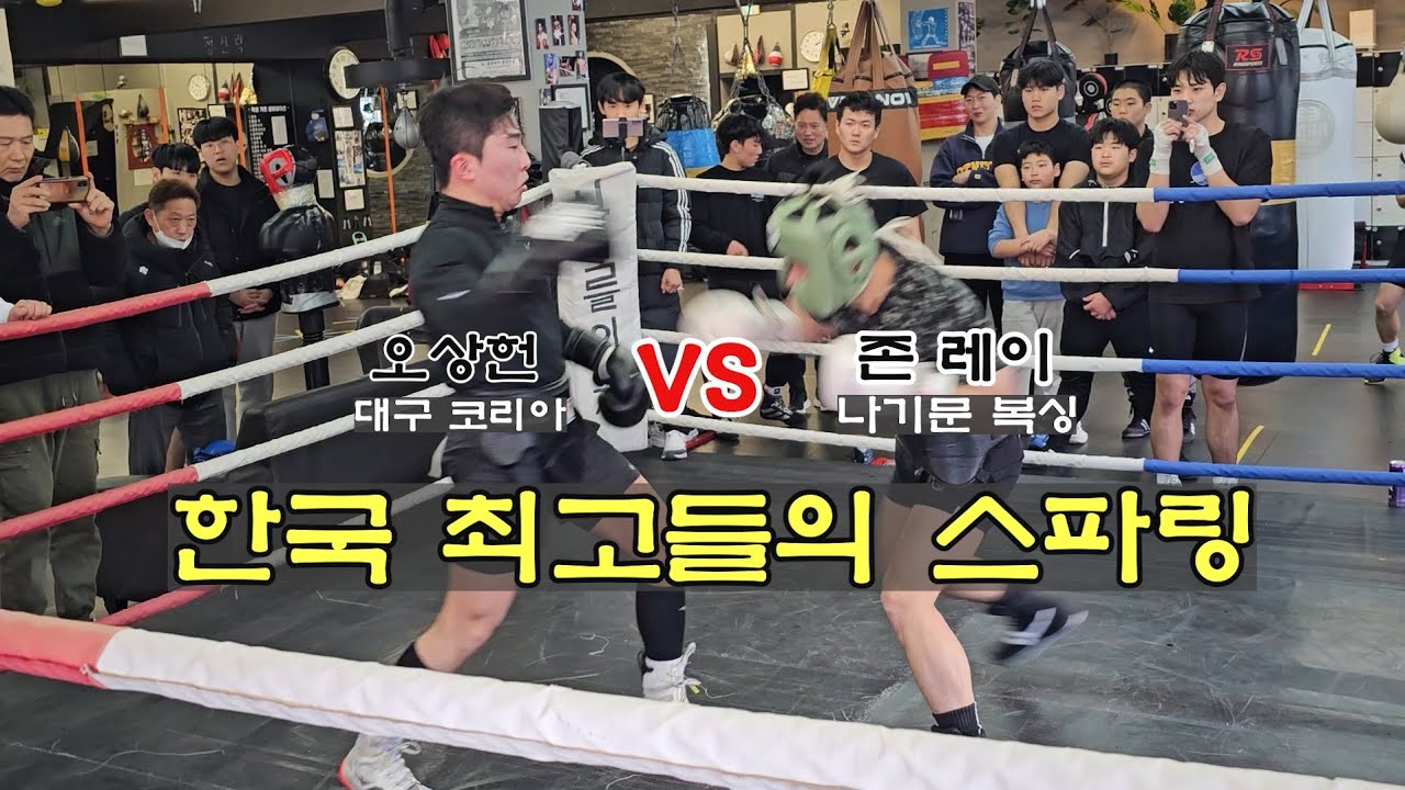 한국 최고라고 할수 있는 선수들의 스파링 오상헌대구코리아vs 존 레이나기문 복싱 Boxing 권투 스파링 복싱스파링 프로복싱 챔피언 제이나인 생활복싱