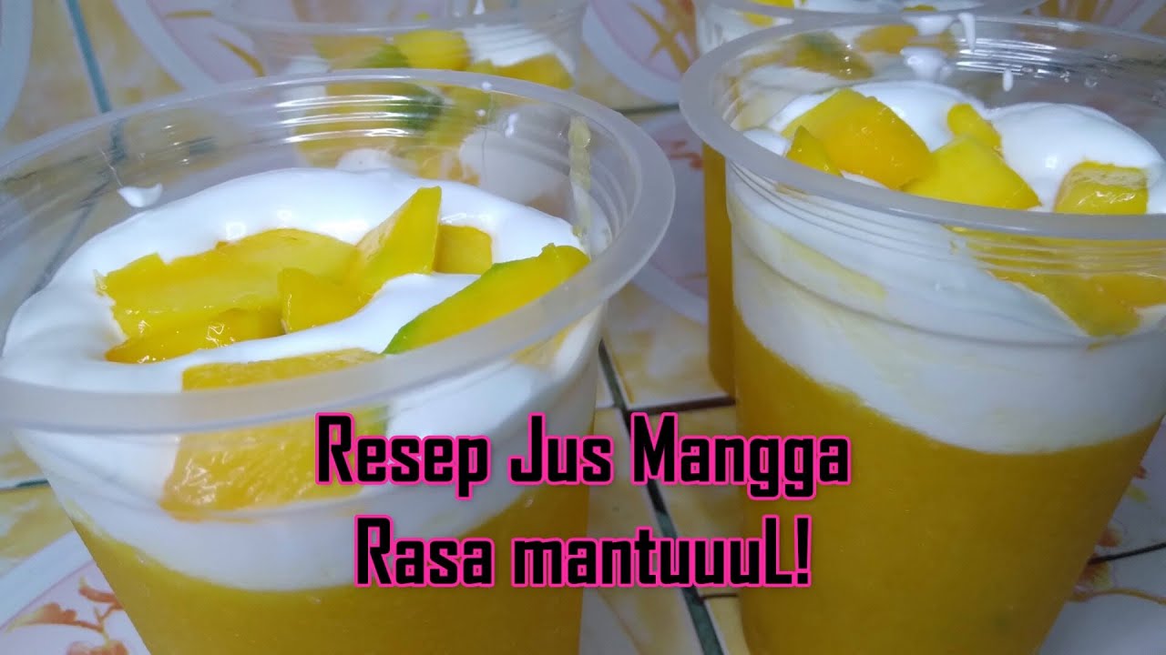 Resep Jus Mangga Susu | mango ice blend. - YouTube