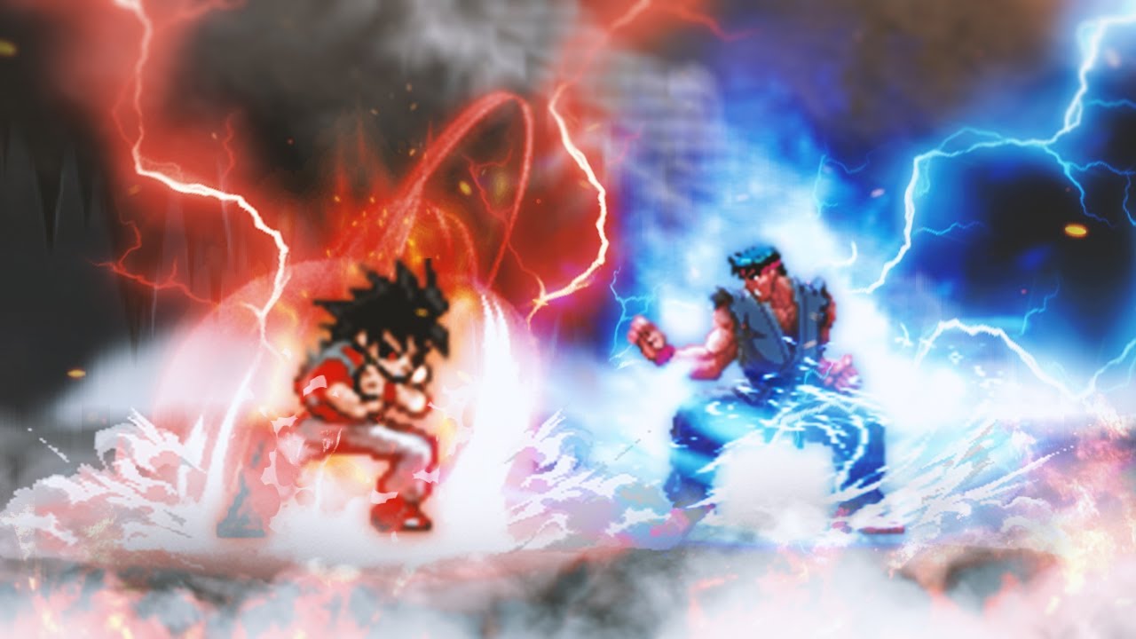 Evil Goku TP vs Ansatsuken Evil Ryu. Dragon Ball vs Street Fighter ...
