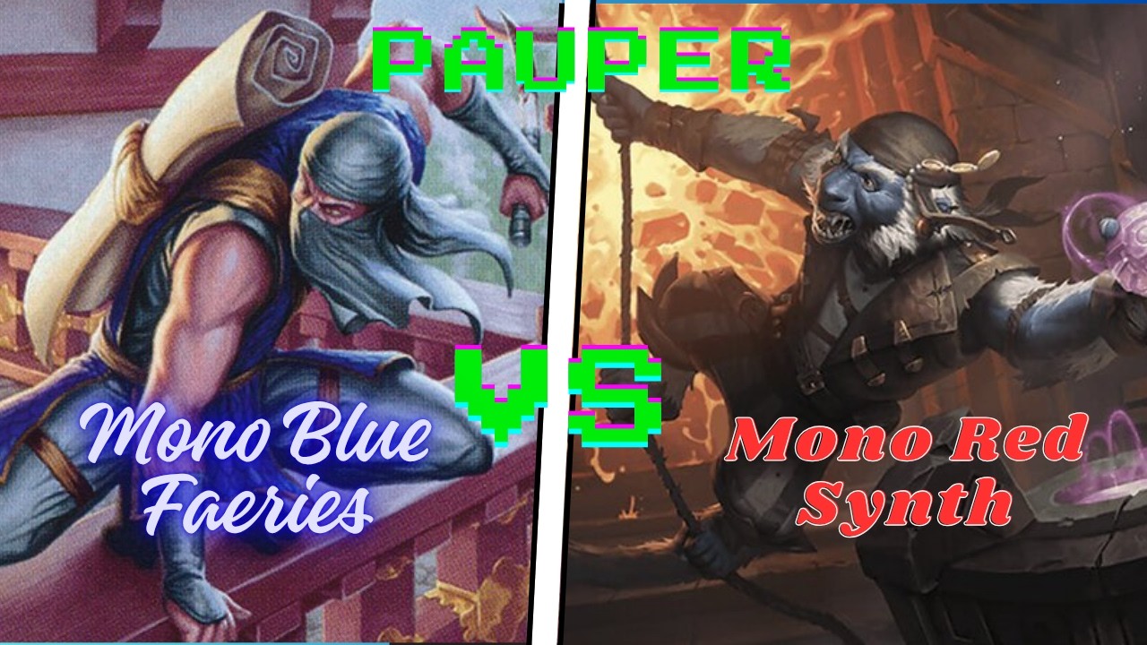 Classic Red vs Blue | Mono Blue Faeries v Mono Red Synth | Pauper ...