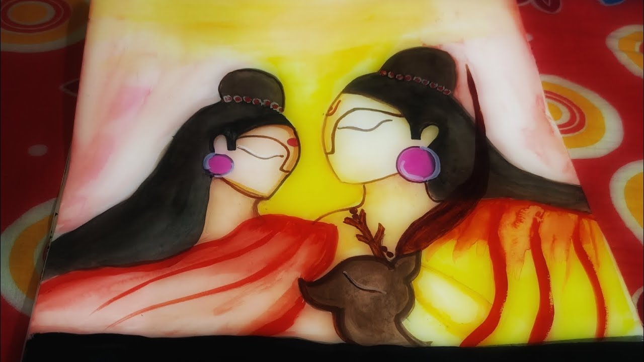 SiyaRam // Lord Shree Ram drawing | Easy drawing of Lord Shree Ram step ...