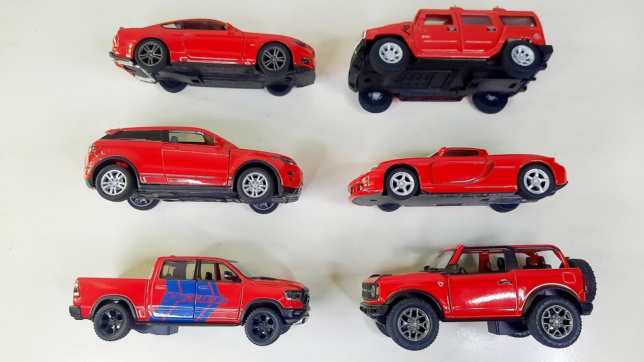 1:36 Scale Diecast Model Cars Review # 30 | Asmr | Red Color Cars - YouTube