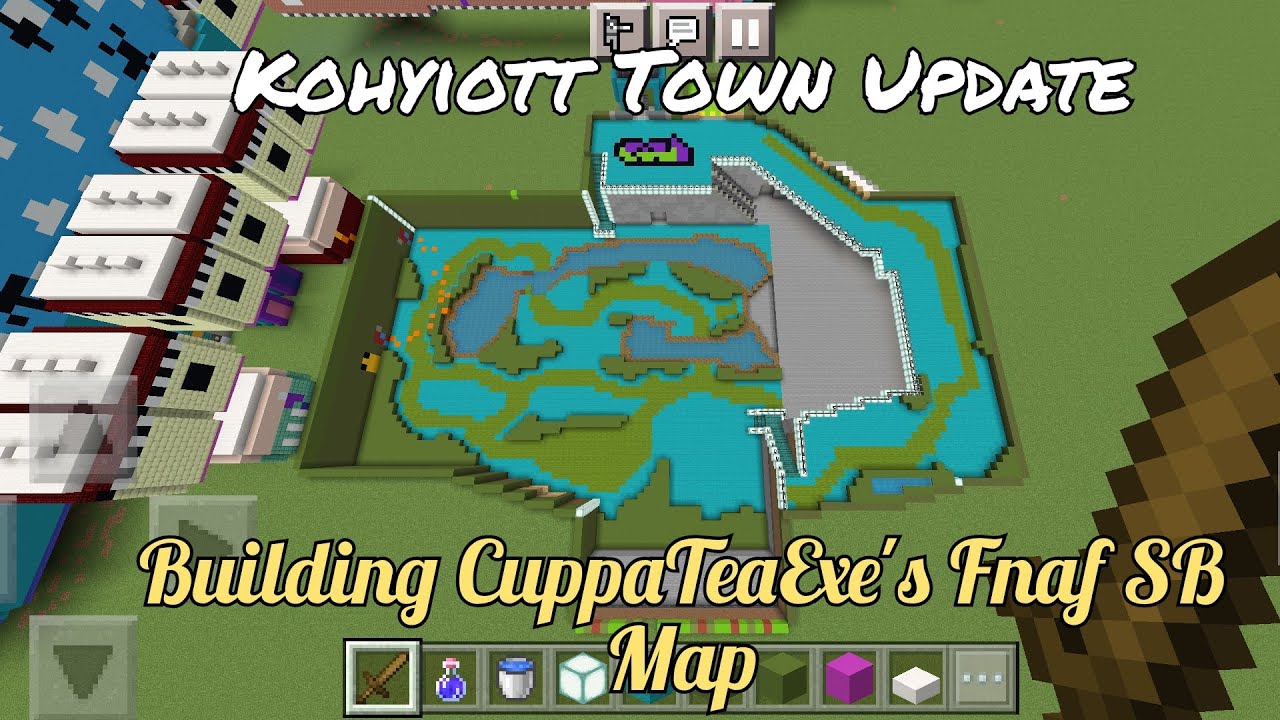 (Minecraft PE) Building CuppaTeaExe's Fnaf SB Map Episode 10 - YouTube
