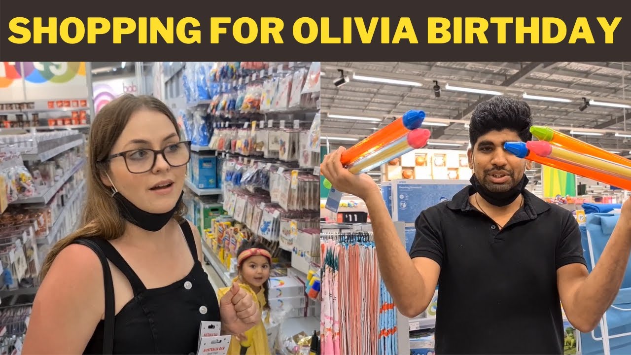 SHOPPING FOR OLIVIA BIRTHDAY | LOVELEEN VATS & COURTNEY VATS | - YouTube