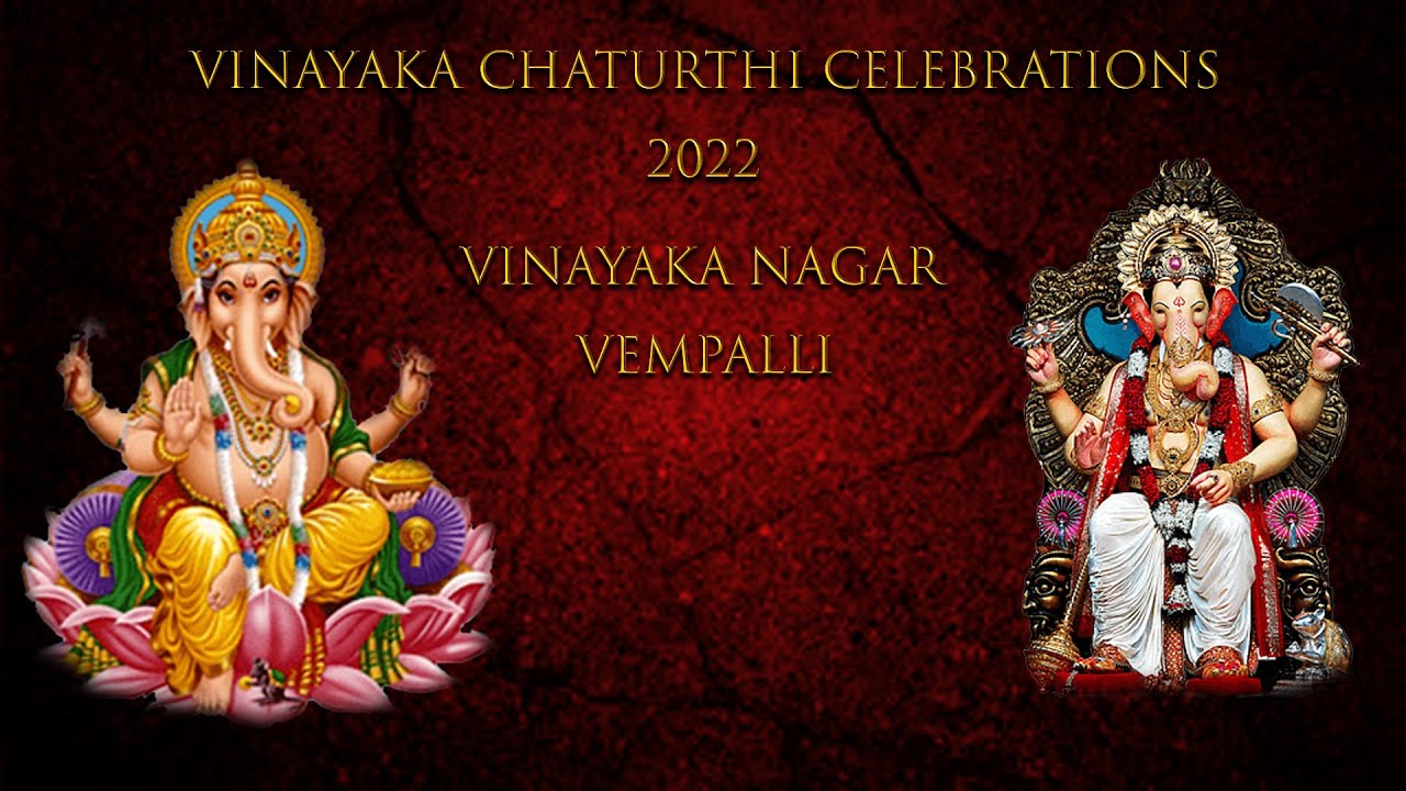 Vinayaka nagar ganesh celebrations 2022 vempalli kadapa - YouTube