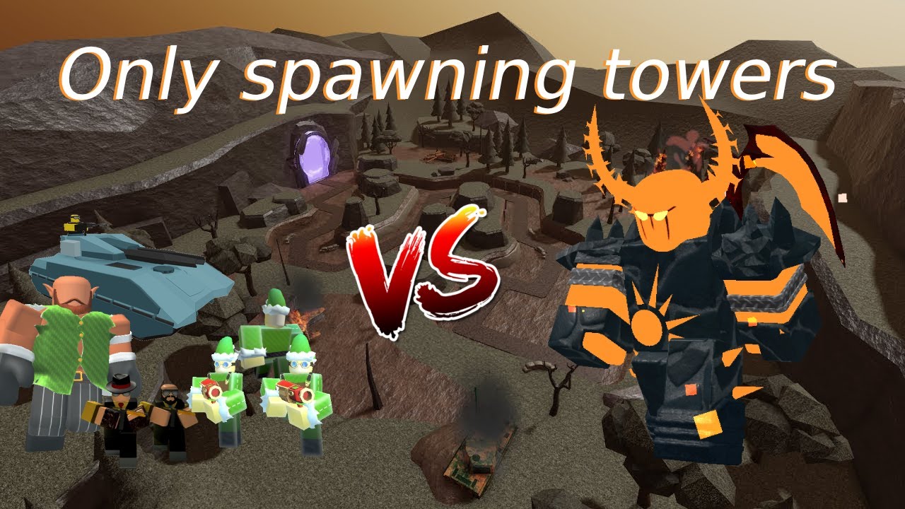 Only spawning towers vs molten mode | TDS - YouTube