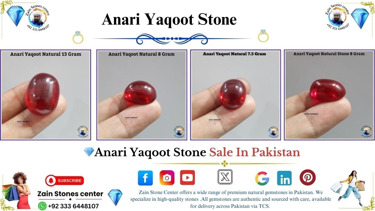 Anari Yaqoot Gemstone - Unveiling the Beauty & Power | Zain Stones ...