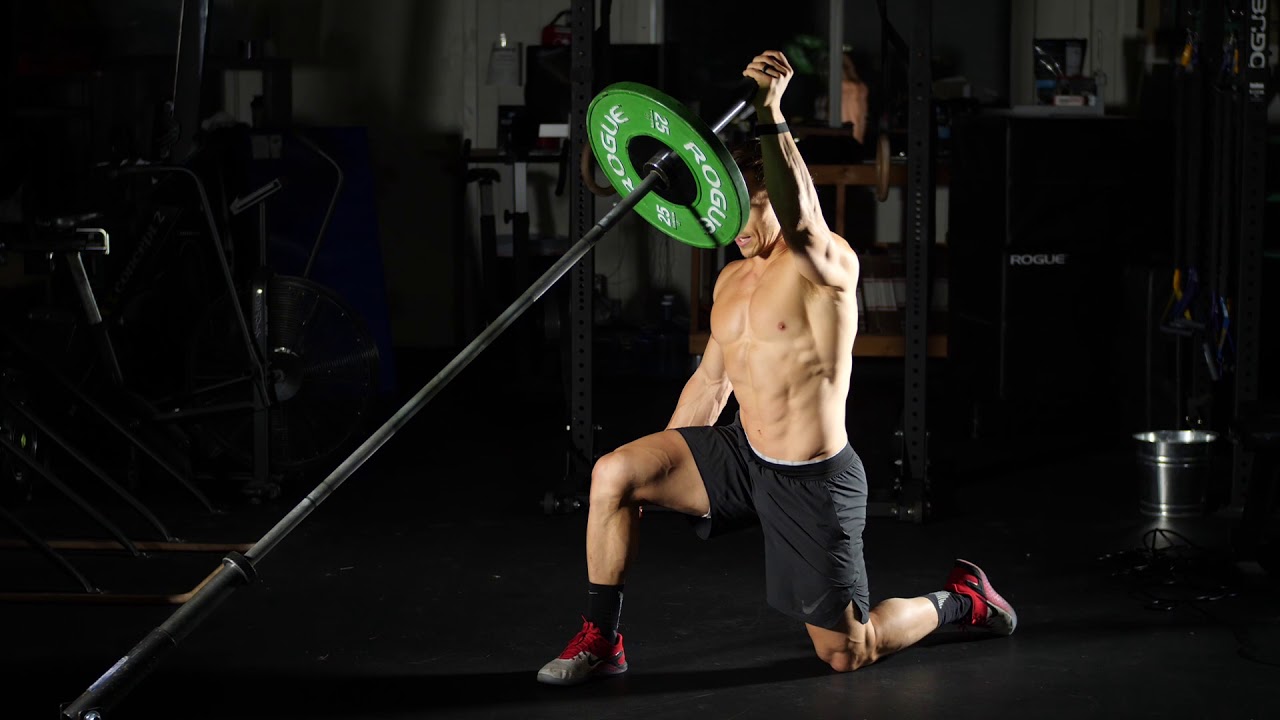 Half Kneeling Landmine Press - YouTube