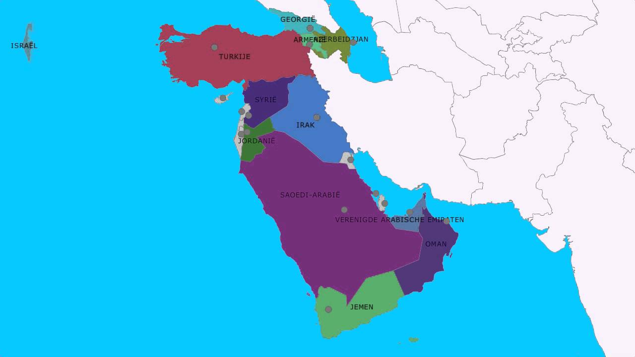 Topografie Landen en hoofdsteden van West-Azië - YouTube