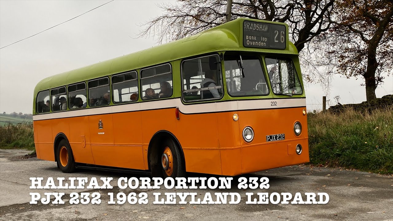 Halifax Corporation 232 1962 Leyland Leopard PJX 232 Dash cam ride on ...