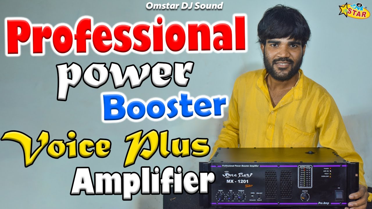 Voice Plus Amplifier I Professional Power Booster Amplifier I Omstar DJ ...