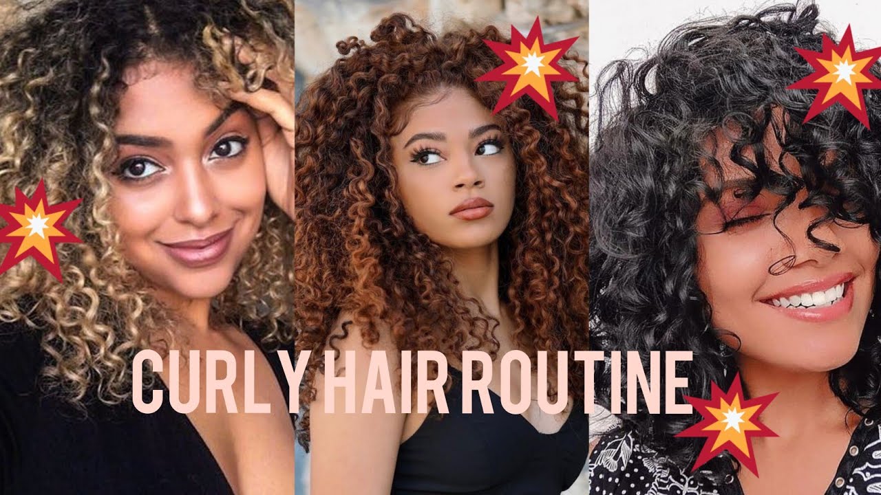 Curly Hair Routine | Tik Tok Compilation 2020 | - YouTube