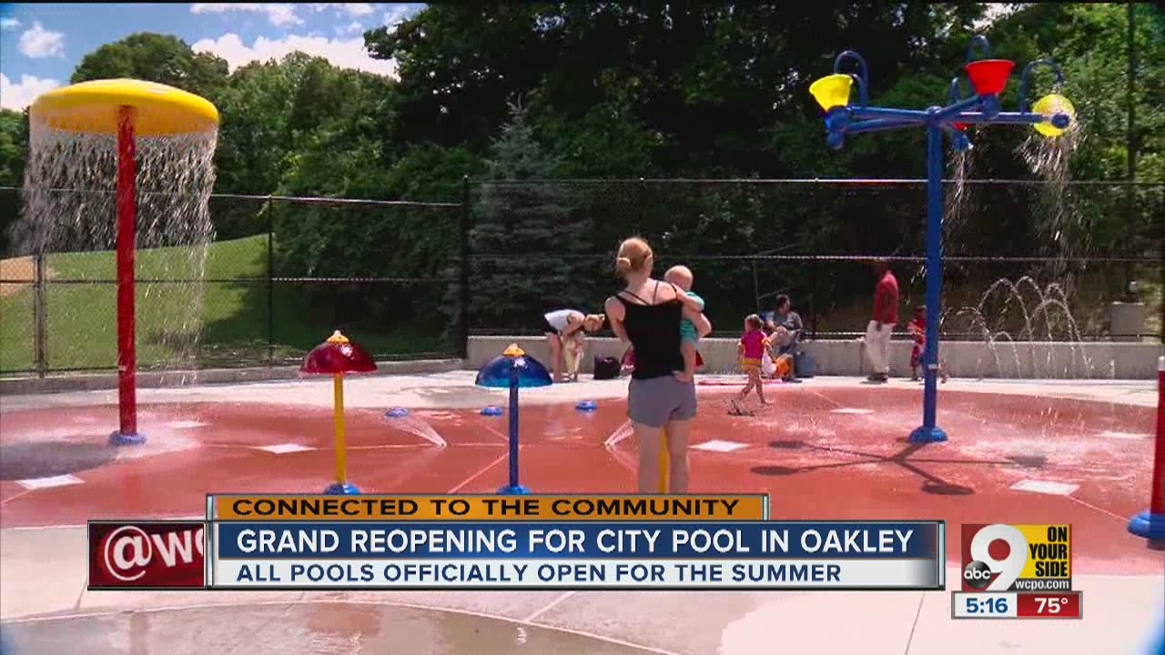 Grand reopening for city pool in Oakley - YouTube