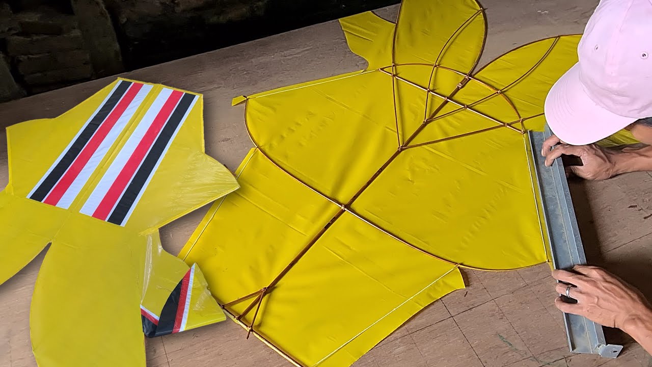 CARA MEMBIKIN LAYANGAN BEBEAN MINI KECIL VERSI PLASTIK UKURAN 80CM ...