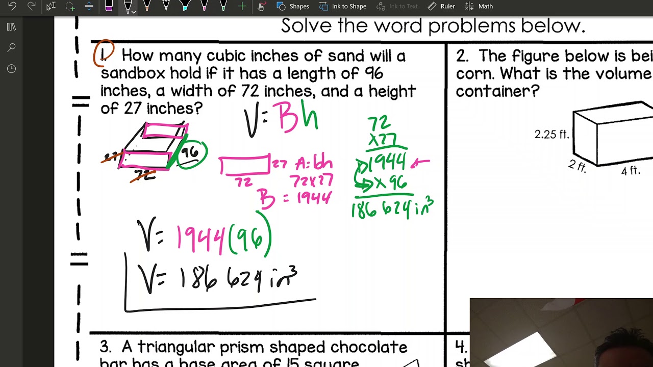 Volume of Prisms and Pyramids word problems the fast way - YouTube