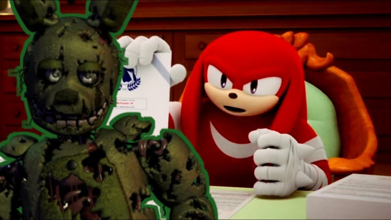 Knuckles aprovando os animatronics de FNAF 3! - YouTube