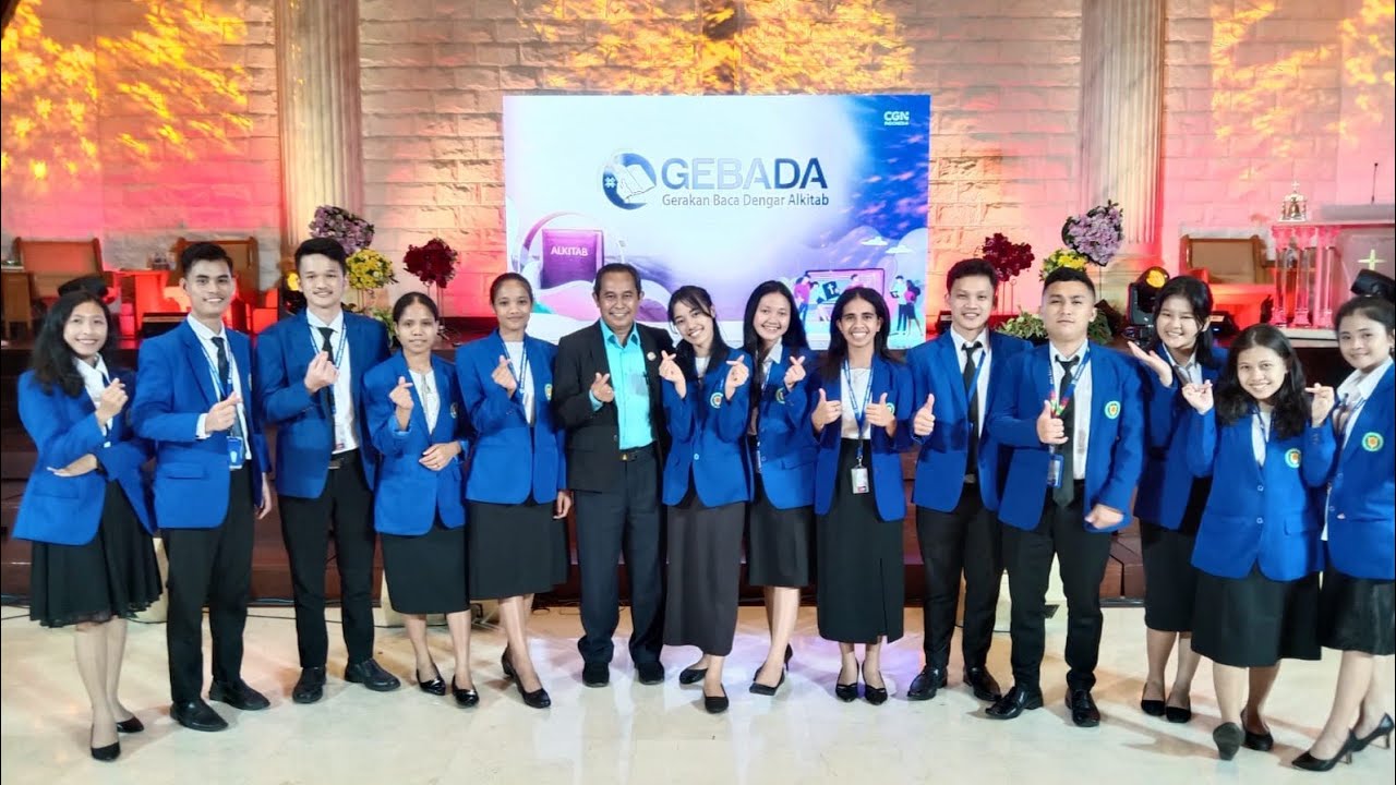 Anak STTIN, bersama CGN tv Indonesia Peluncuran GEBADA Gerakan baca dengar Alkitab.. - YouTube
