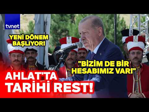 MİLYONLARIN GÖZÜ O MESAJDA! Erdoğan Malazgirt Töreninde net konuştu! \