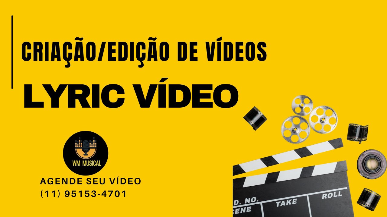 LYRIC VÍDEO - Sua música toca ao fundo e a letra aparece ...