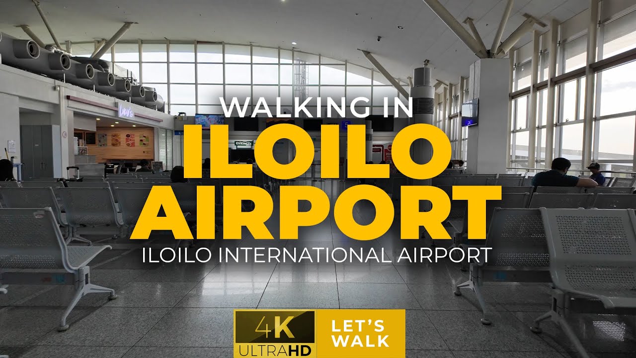 Iloilo Airport Walking Tour | Departure Area Overview and walking in ...