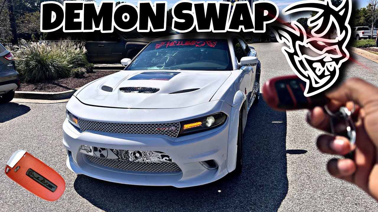 SRT DEMON SWAP DODGE CHARGER *900+HP* #srt #demon#fyp #fye #hellcat ...