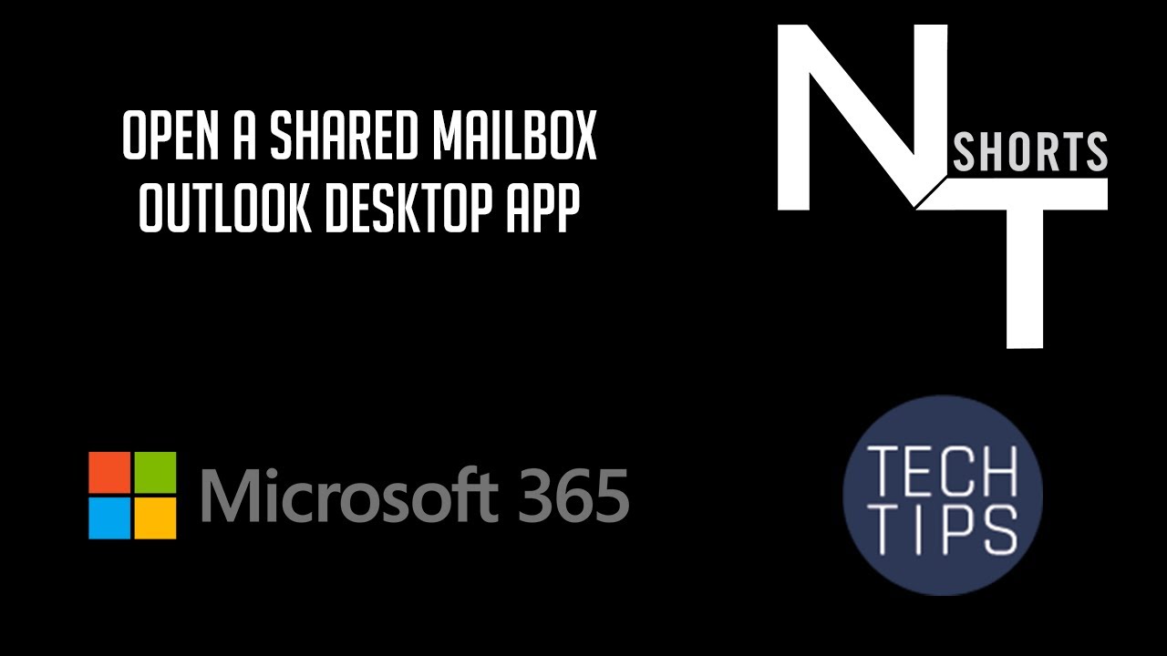 Open a shared mailbox in Outlook Desktop App #shorts - YouTube
