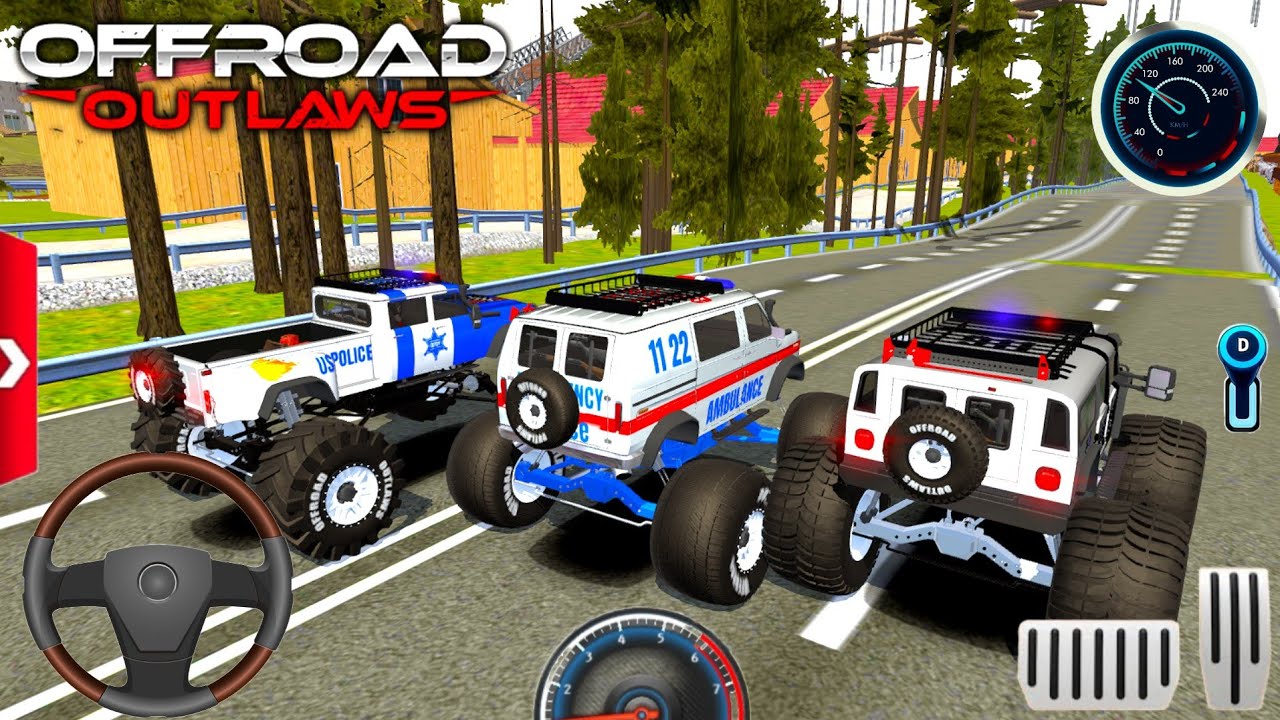 Offroad Outlaws FHD Gameplay-Police Cars,Ambulance Crazy Off-Road ...