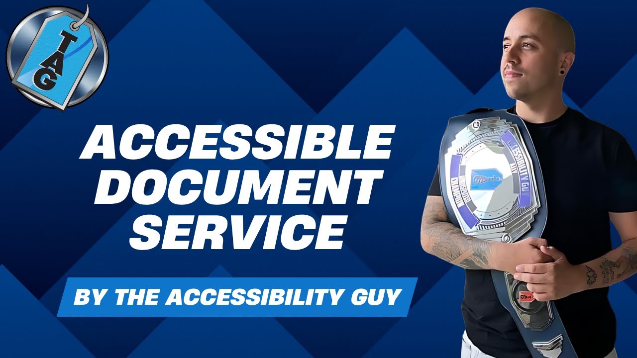 Accessible Document Service by The Accessibility Guy | WCAG ADA Section 508 EAA Title 2 - YouTube