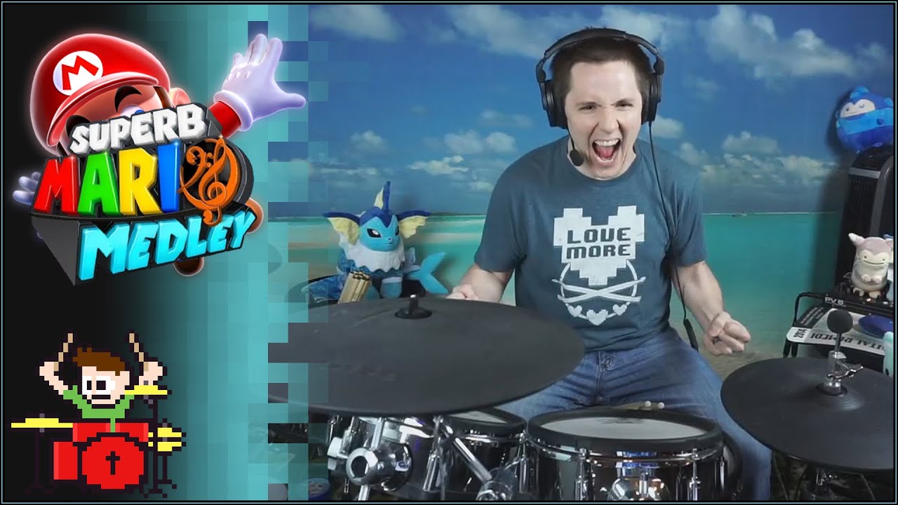 The Superb Mario Medley On Drums! - YouTube