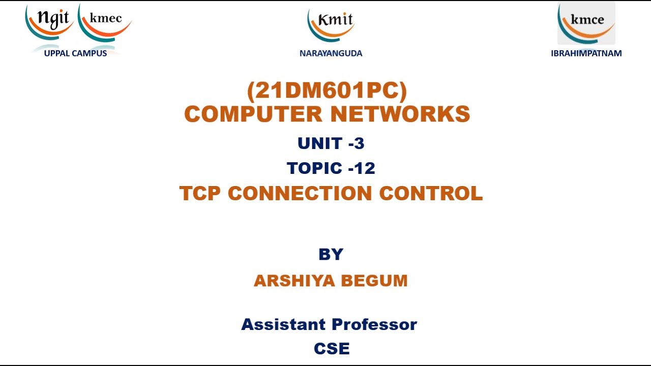 CN_UNIT_3_TOPIC-12-TCP Connection Control - YouTube