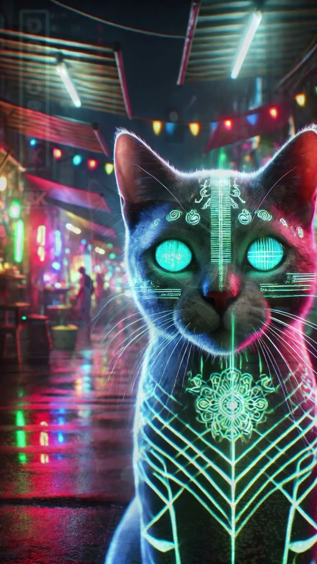 Cyber Cats in Neon City: Futuristic Adventure of Survival and Laughter ...