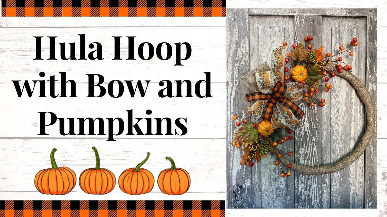 Decorate and design a hula hoop for fall DIY - YouTube