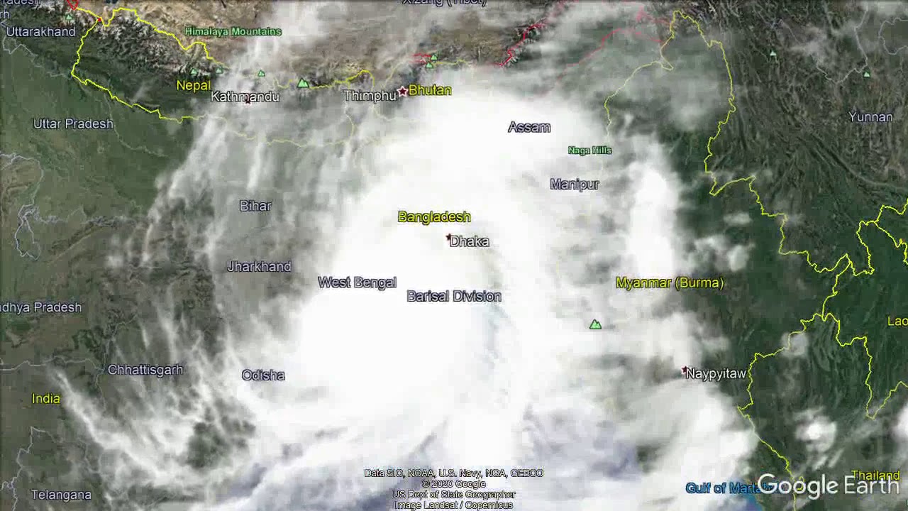 amphan cyclone update | Satellite view | 9 pm 20/05/2020 - YouTube