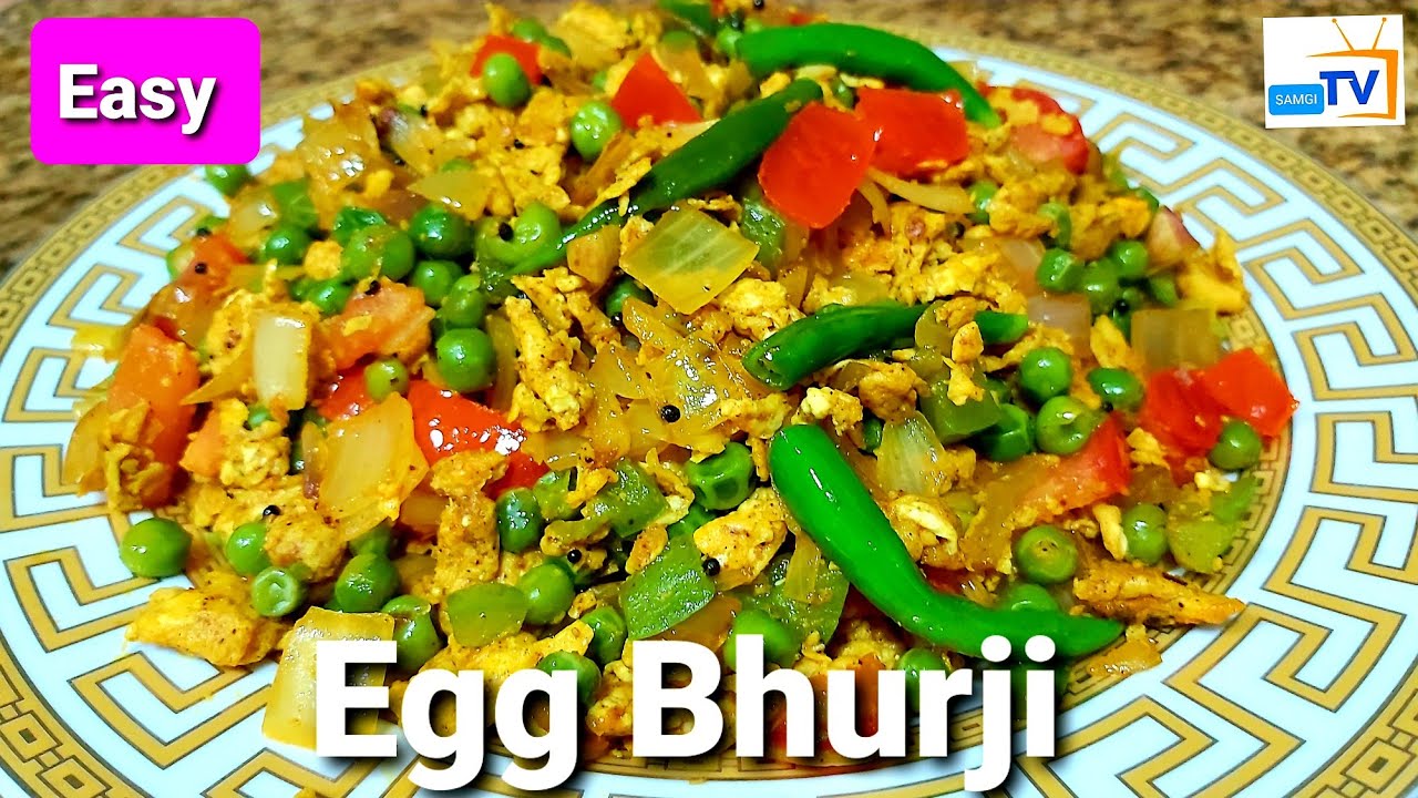 എഗ്ഗ് ബുർജി മസാല | Egg bhurji recipe malayalam Kerala style | mutta ...