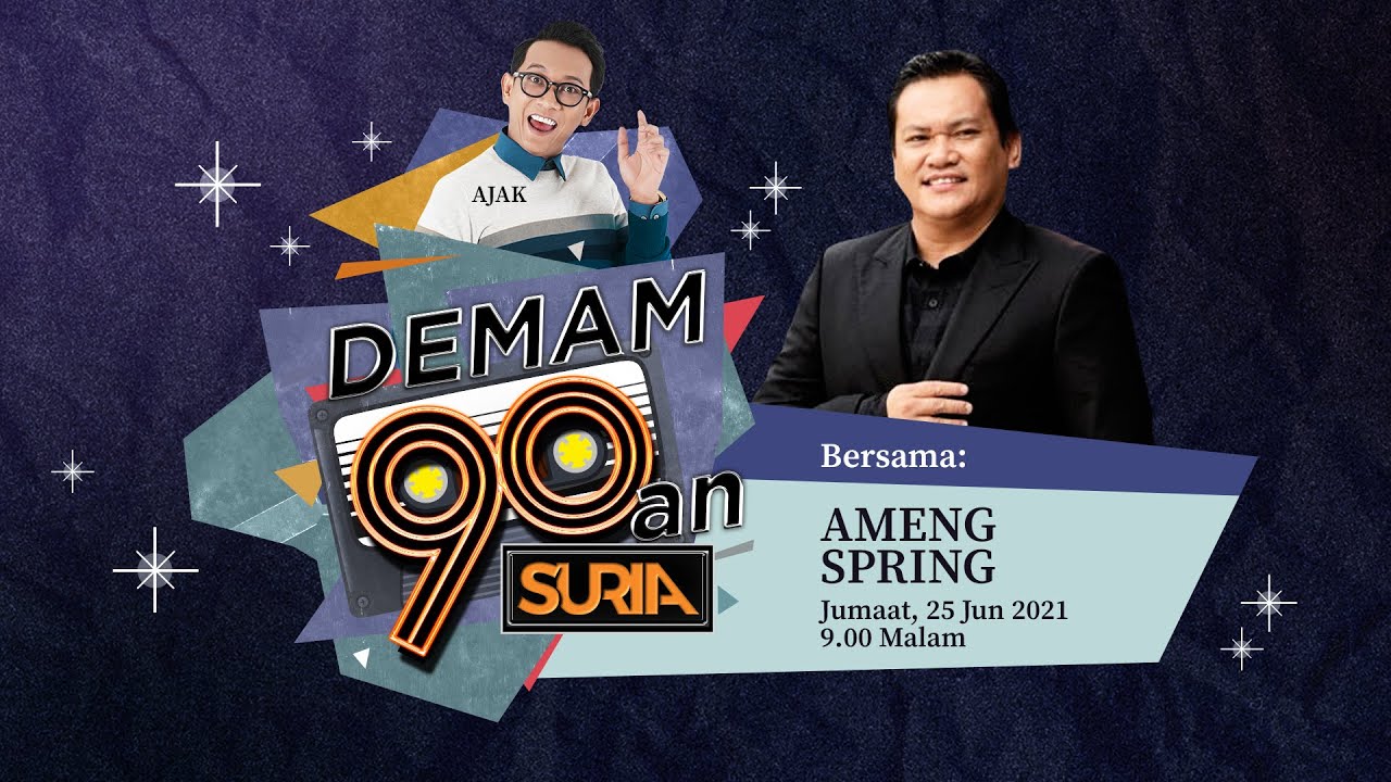 🔴 𝗟𝗜𝗩𝗘 | Demam 90an Suria bersama Ameng Spring dan Ajak - YouTube