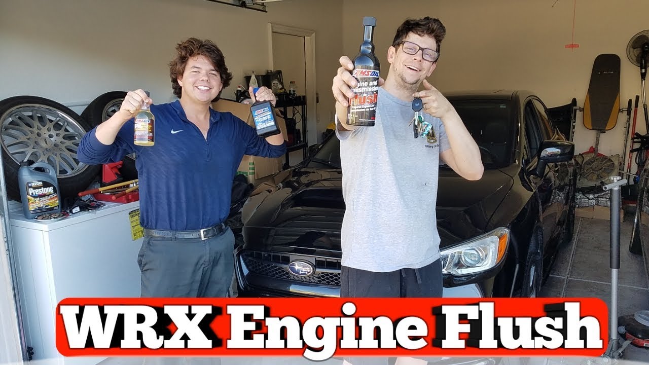 2017 Subaru WRX AMSOIL Engine Flush Motor Oil Change - YouTube