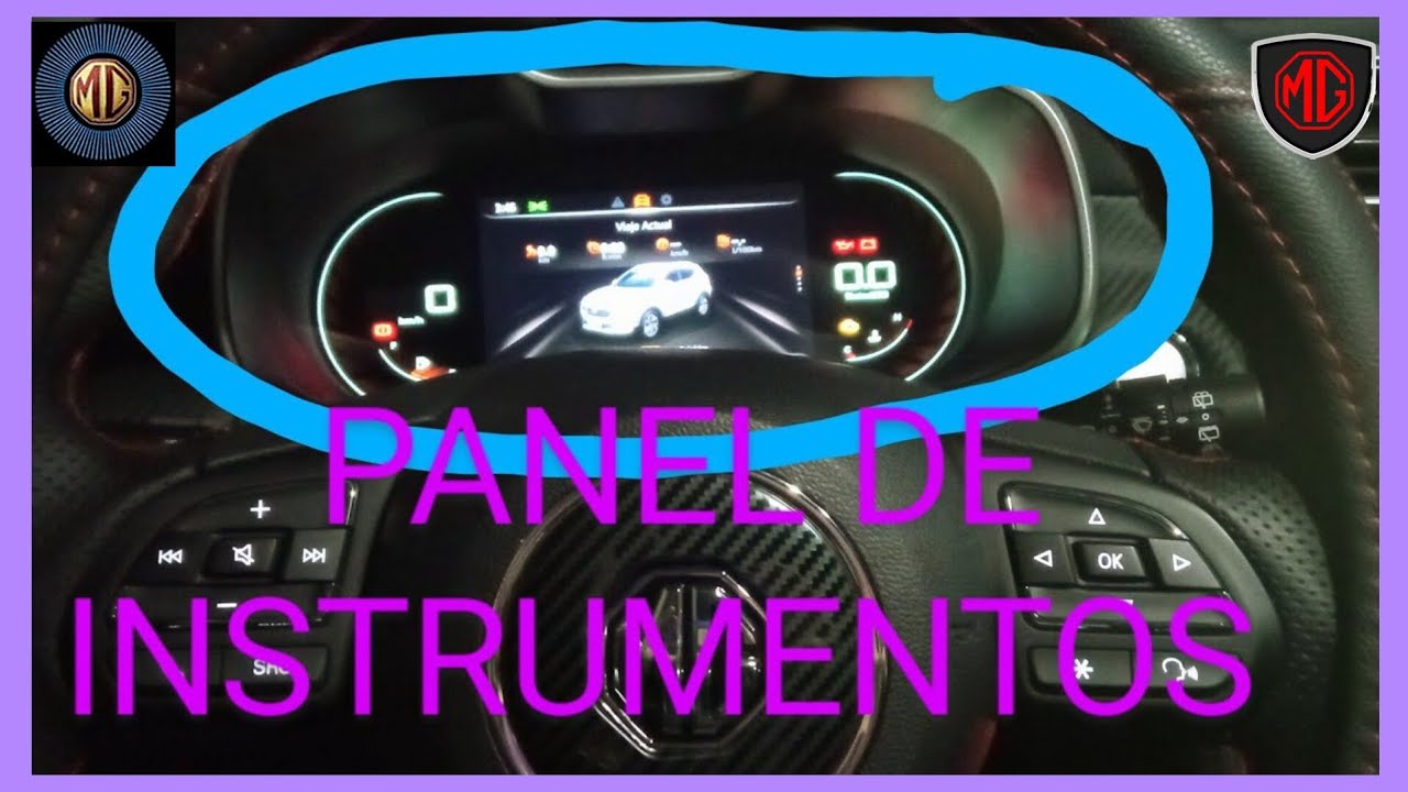 MG ZS. Guía Panel de Instrumentos Digital Completa, conócelo - YouTube