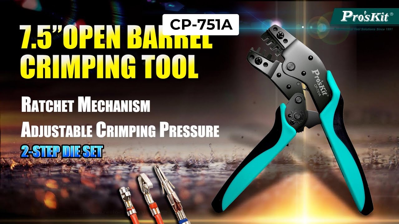 Proskit CP-751A, ponchadora compacta de 190mm con Ratchet. - YouTube