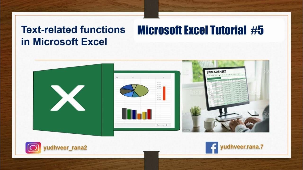 Text function in excel | upper | lower| trim| left| right | proper| Microsoft Excel Tutorial 5 ...