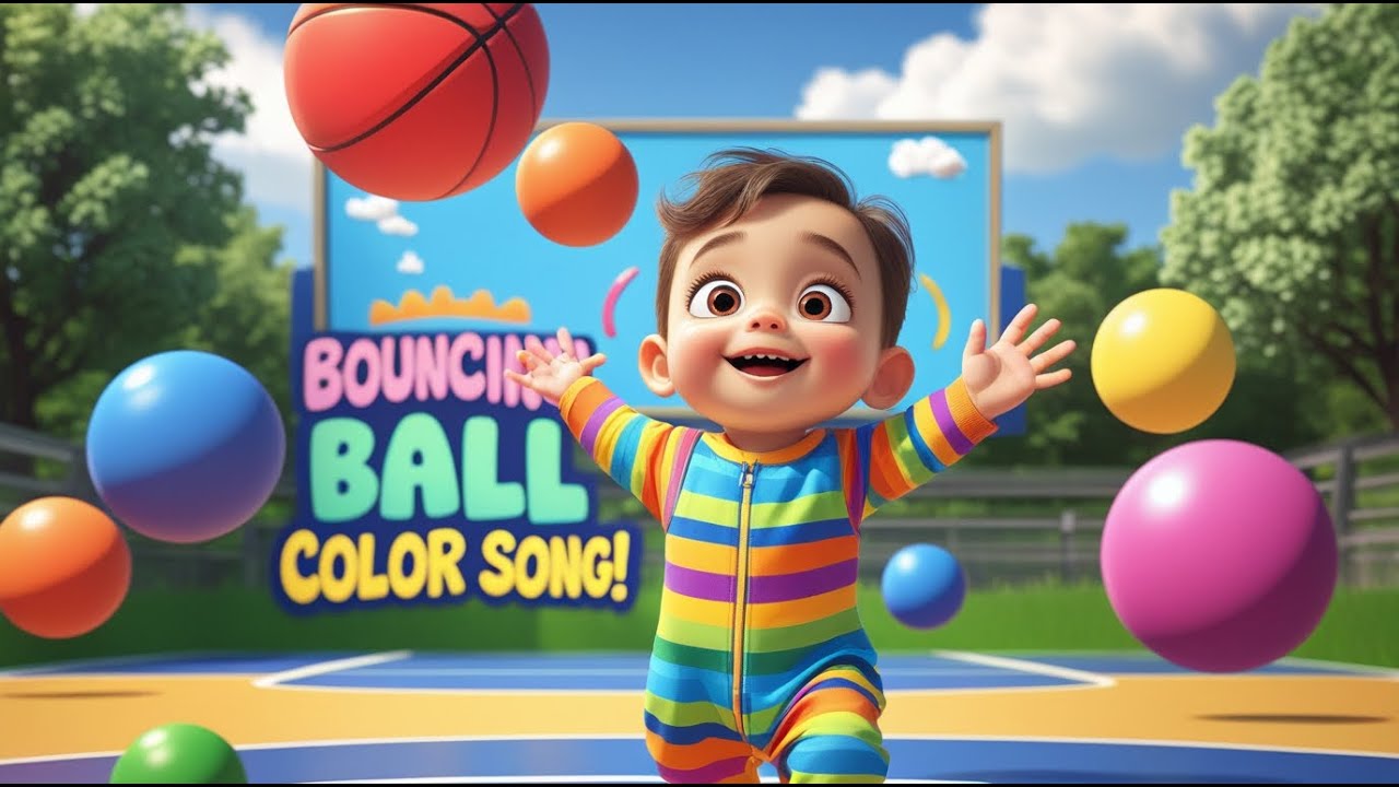 🎶 Bouncing Ball Color Song | Fun Learning for Kids! | Toddler video🏀🌈 ...