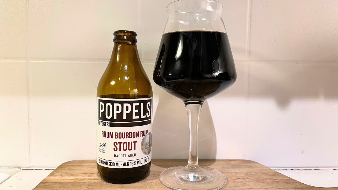 #41: Poppels - Rhum Bourbon Rum Barrel Aged Stout [15 %] - YouTube