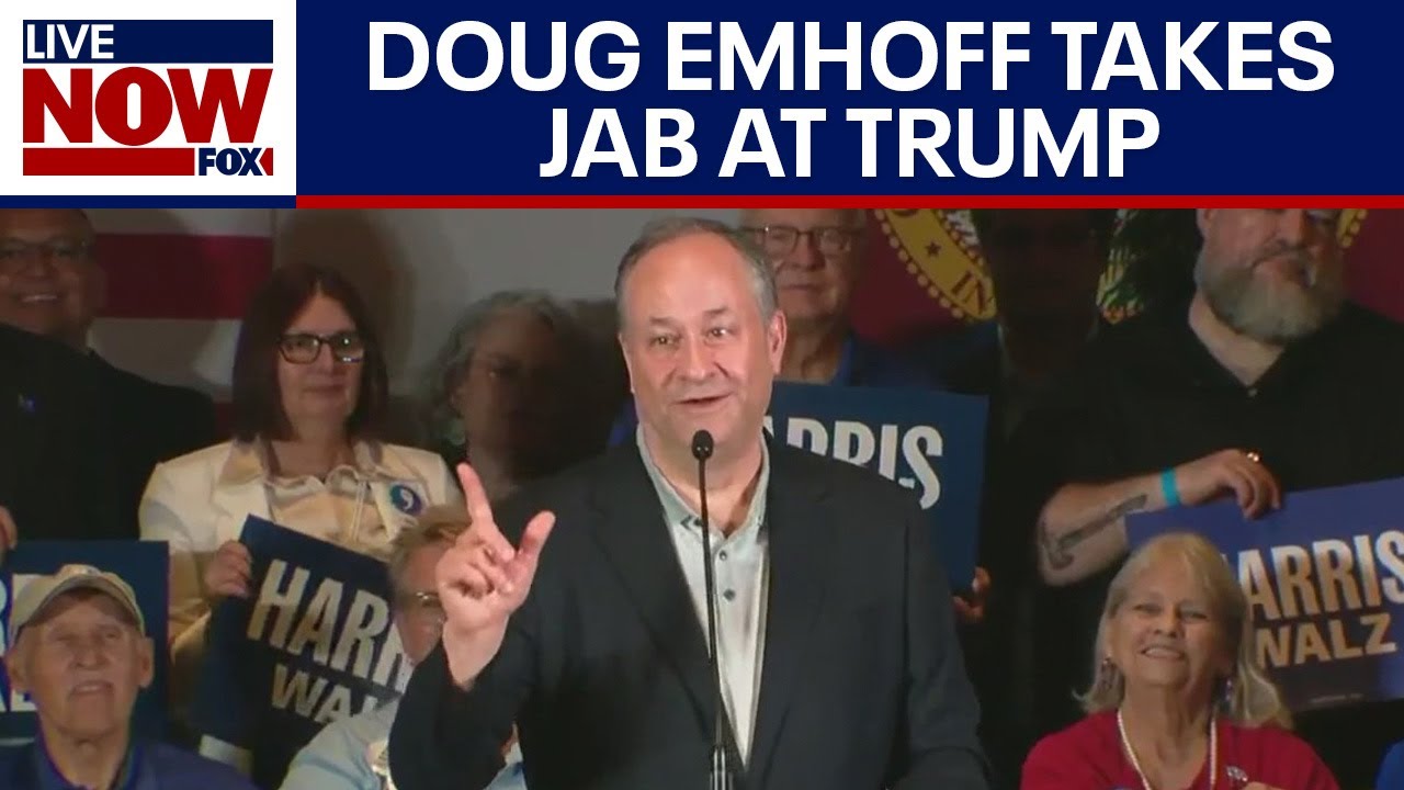 Doug Emhoff mocks Trump's debate performance | LiveNOW from FOX - YouTube