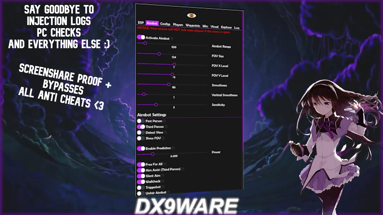 The first external da hood cheat (no injection logs) DX9WARE - YouTube