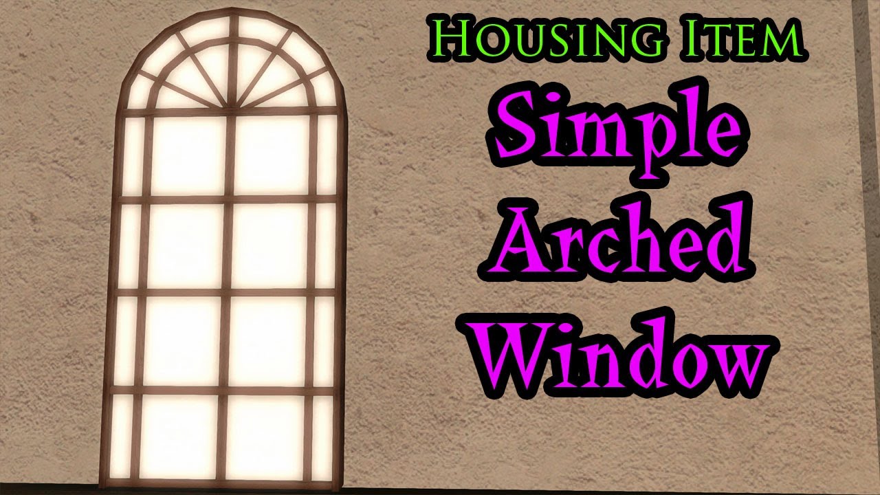 Simple Arched Window Housing Item - YouTube