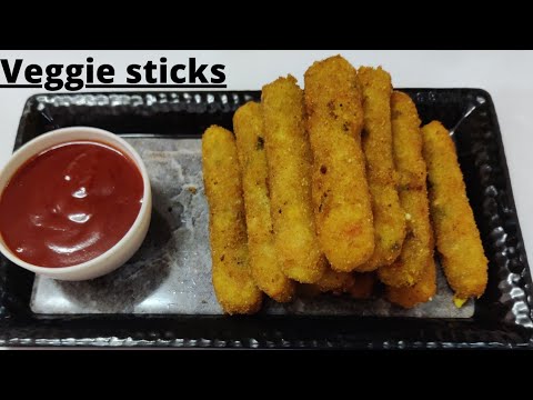 Veggie stick|| crispy veggie strip|| easy and simple snack || Renu's ...