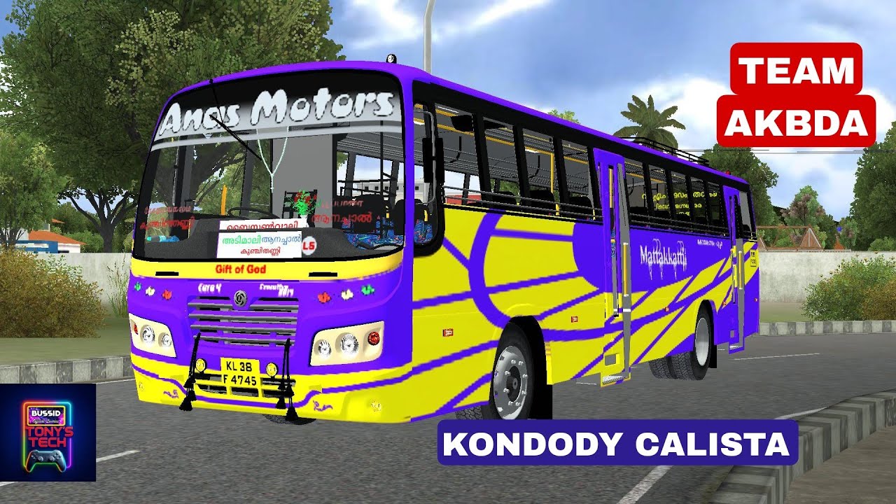 Bus simulator Indonesia Play....Anas motors bus ride TEAM AKBDA Kondody ...