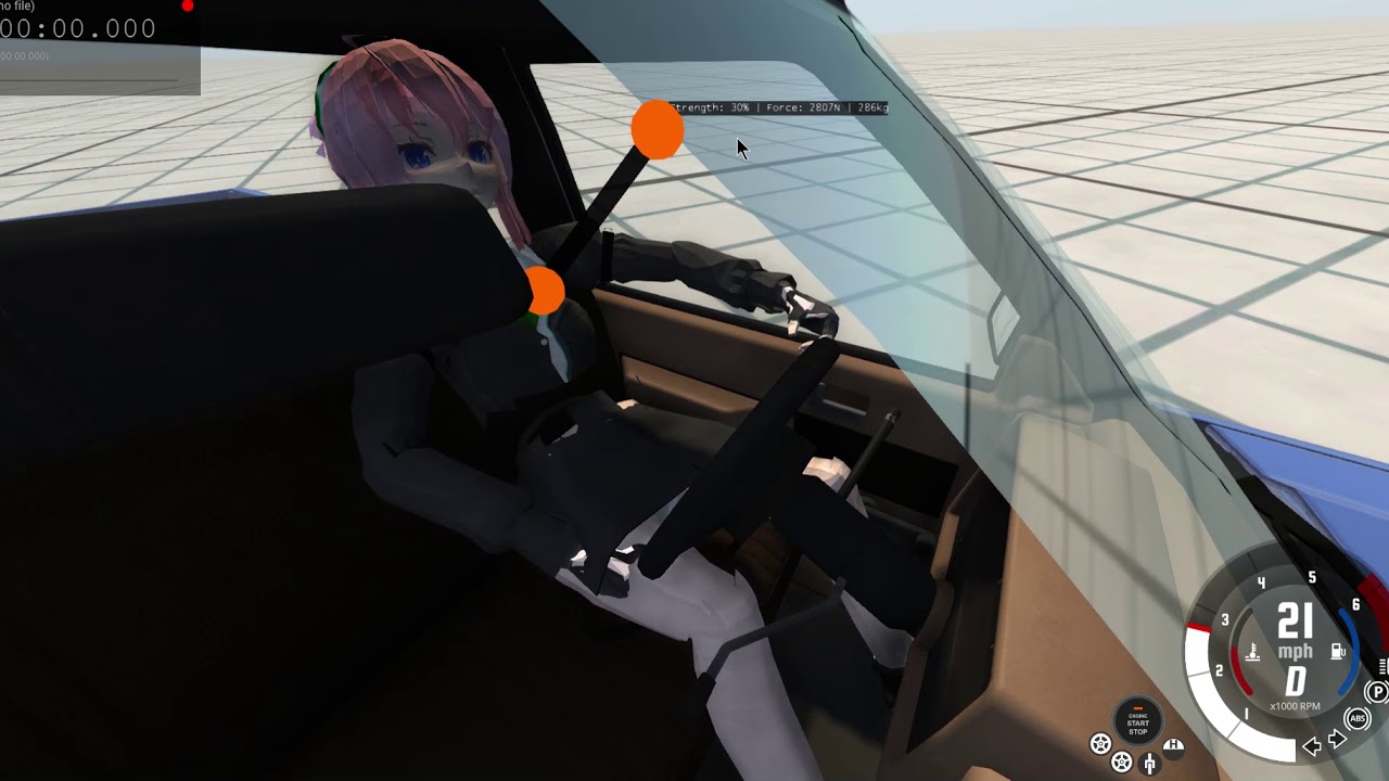 BeamNG MMD dummy model - Experiment in progress - Node manipulation ...